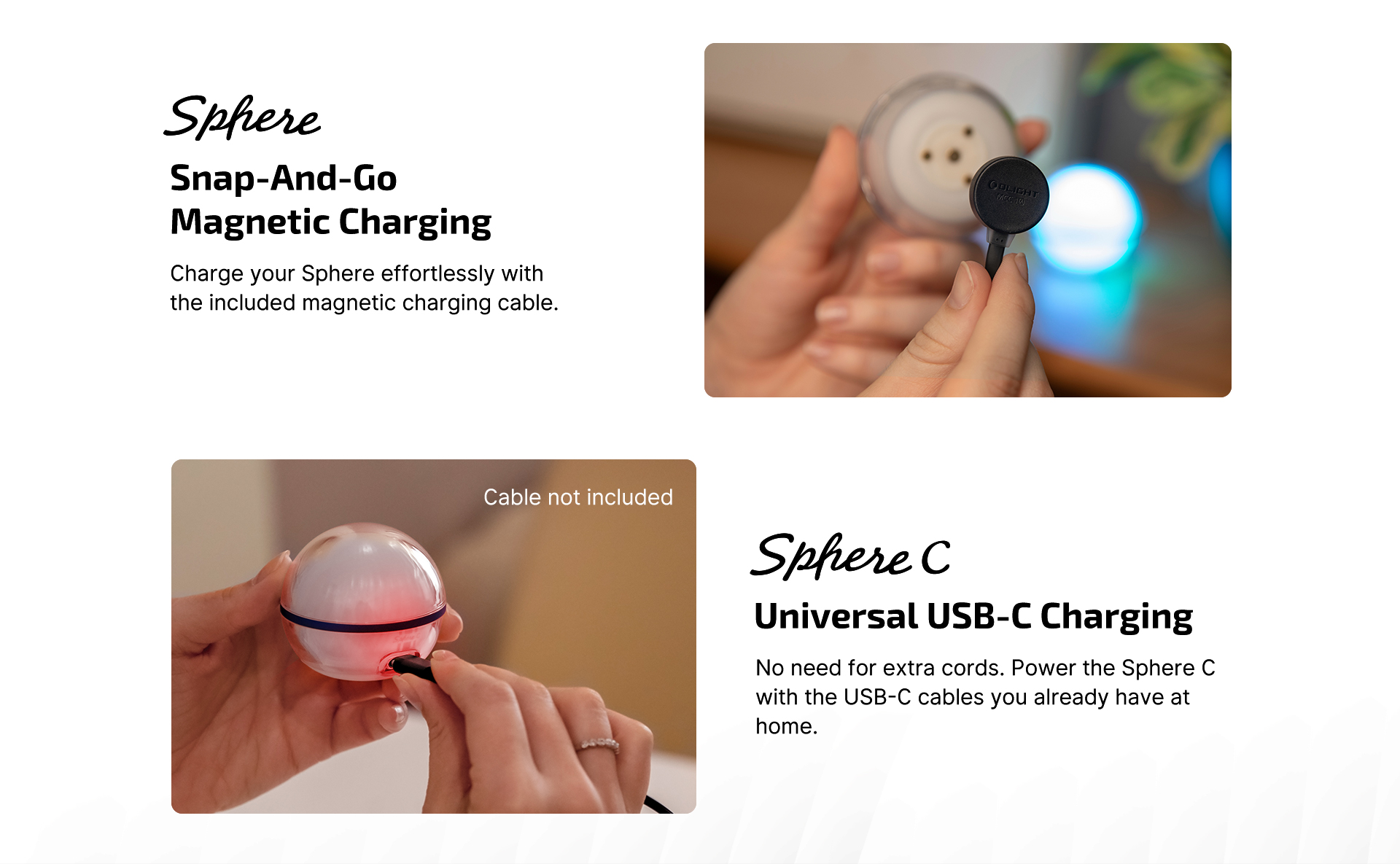 Sphere C 360-degree Multi Colour Light with App Control - Olight UK
