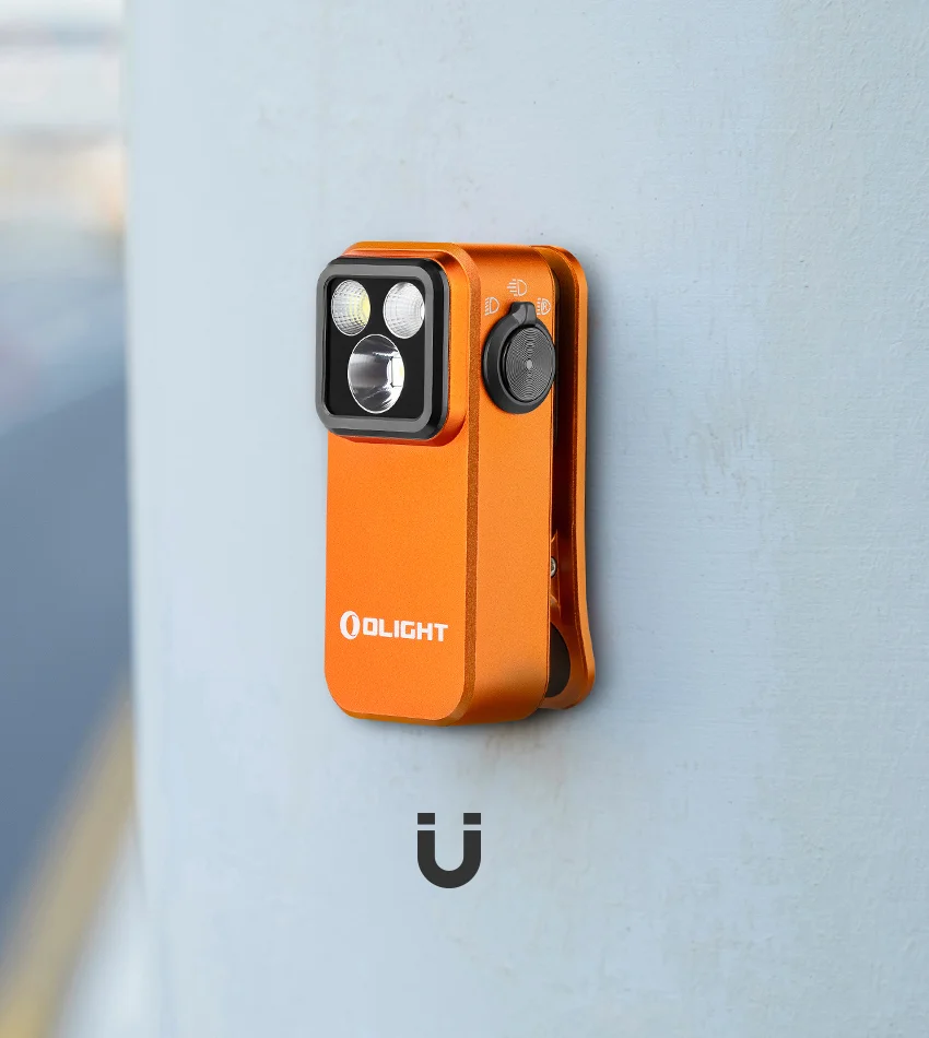 Oclip Pro Clip Light with Floodlight & Spotlight & Red Light - Olight UK