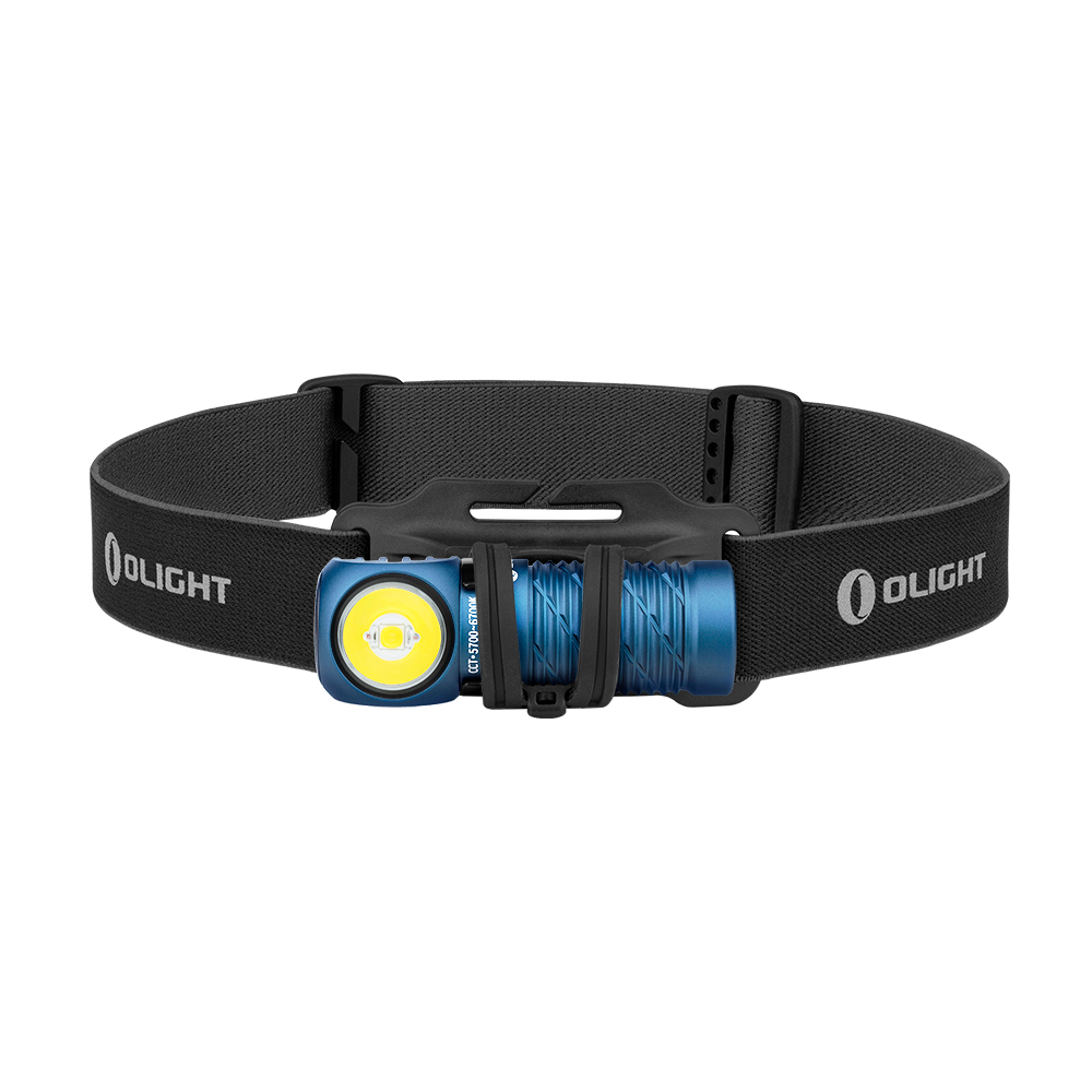 Perun 2 Mini 1100 Lumens Rechargeable Right-Angle Headtorch - Olight UK