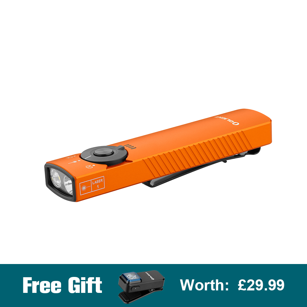 Arkfeld Pro Flat EDC Torch with LED Light & UV & Laser- Olight UK