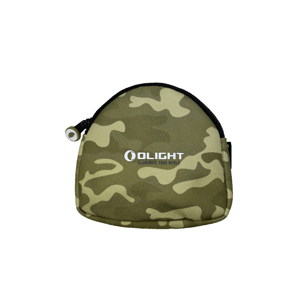Olive Green Camouflage Pouch Travel Accessory Compact Storage- Olight UK