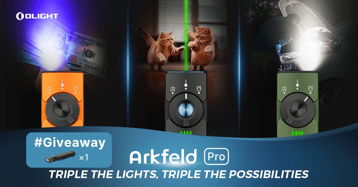 Olight Arkfeld Pro: Triple the Lights, Triple the Possibilities