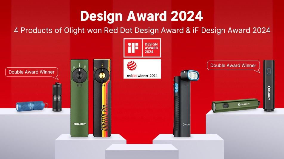 Olight's 2024 Red Dot and iF Award-Winning Torch Designs