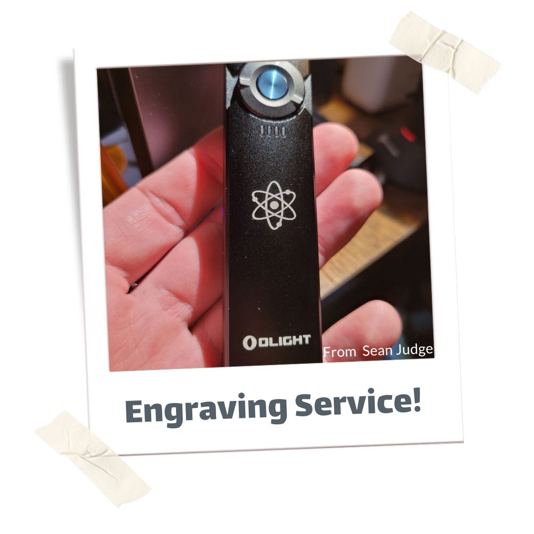 Custom Engraving Service for Dealers - Olight UK