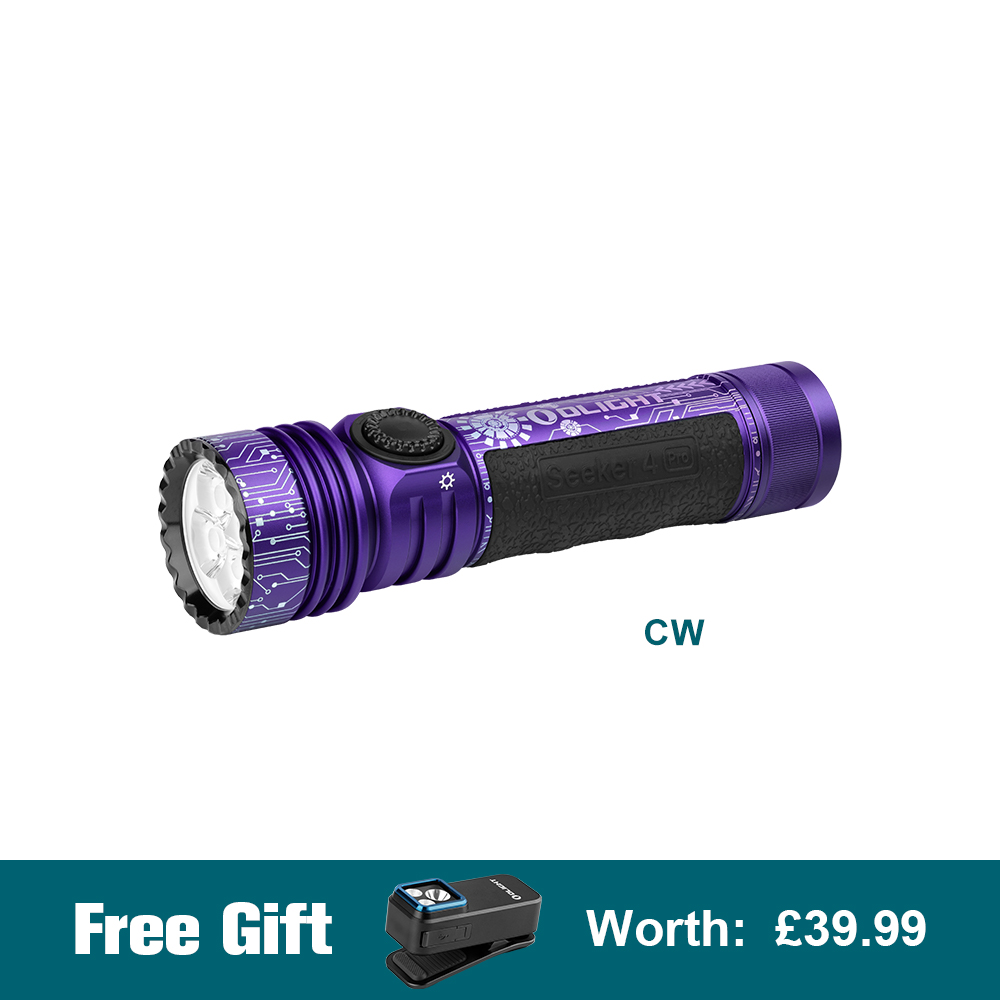 Seeker 4 Pro LED Torch 4600 Lumens USB -C Rechargeable- Olight UK