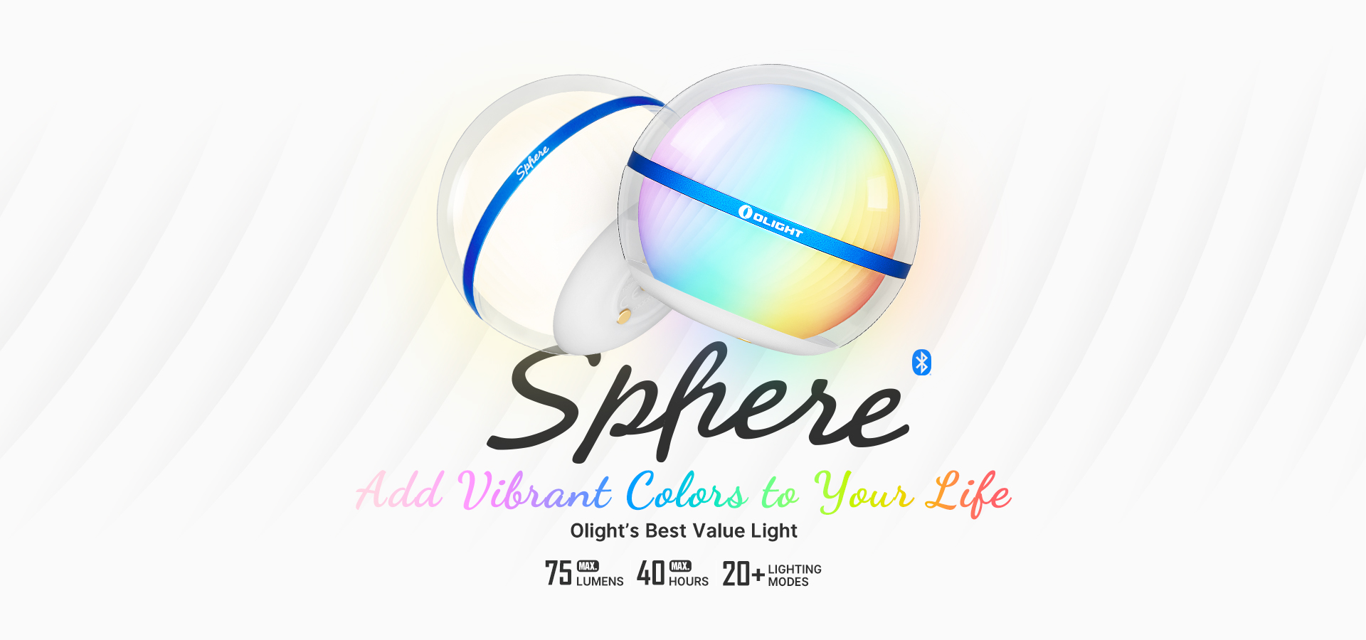 Sphere 360-degree Multi Colour Light with App Control - Olight UK