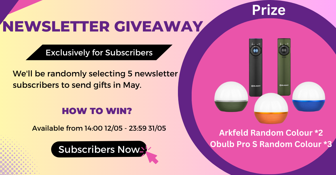 Newsletter Giveaway in May (Exclusively for Subscribers)